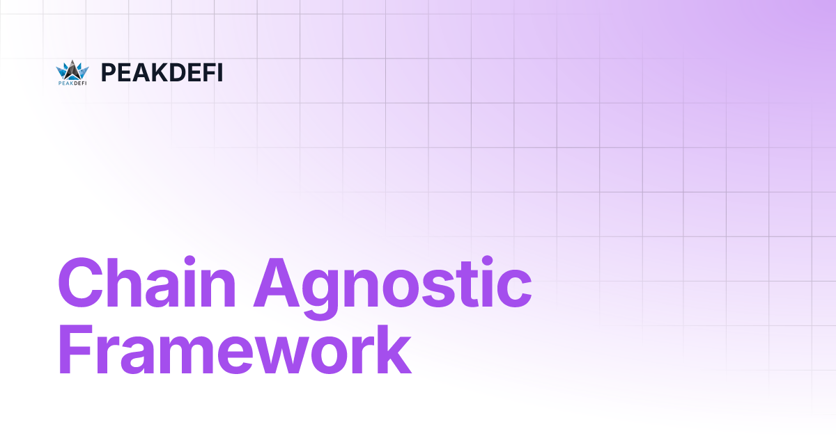 Chain Agnostic Framework | PEAKDEFI